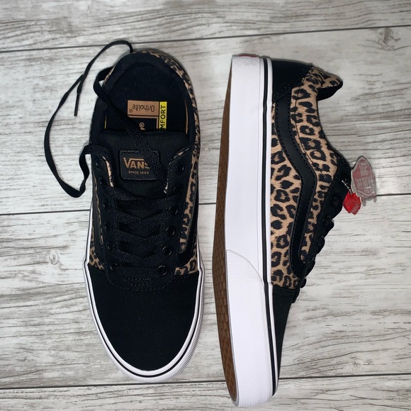 Vans | Shoes | Vans Ward Deluxe Cheetah Black New In Box | Poshmark